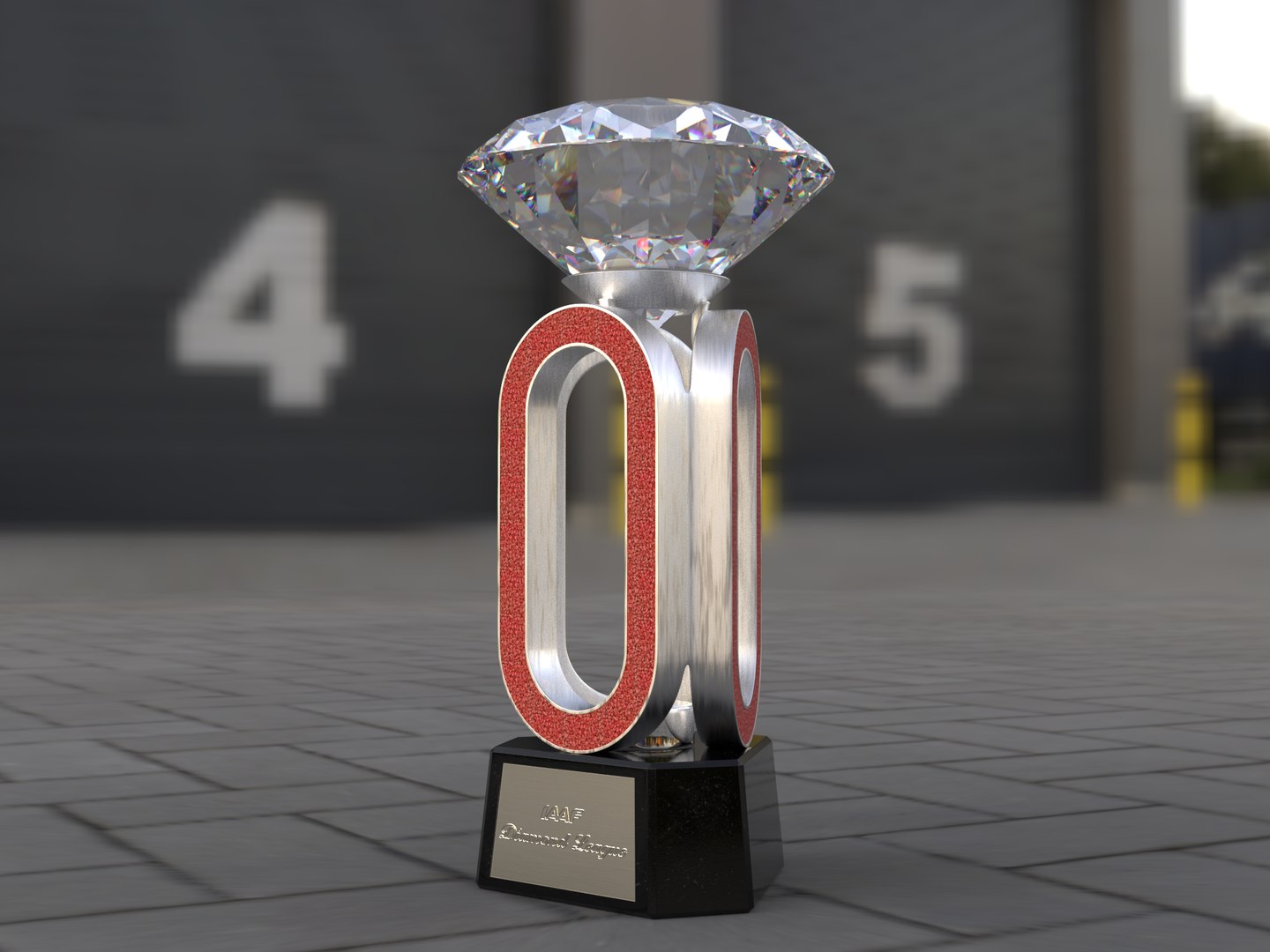 3D Wanda Diamond Cup Trophy Model - TurboSquid 2401498
