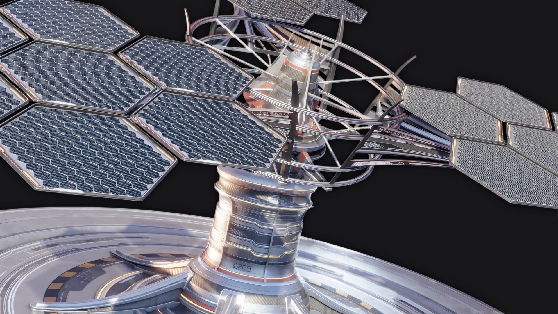 3D Solar Array Model - TurboSquid 1645554