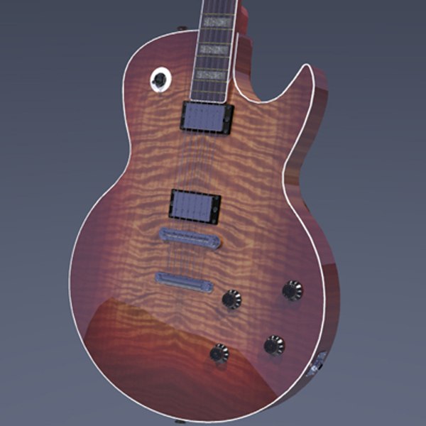 guitar music 3d model