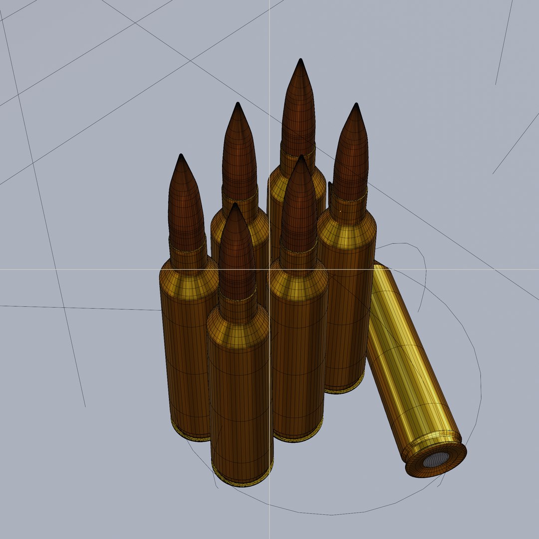 Model Of Several Bullets For Ak 47 3D - TurboSquid 1966885