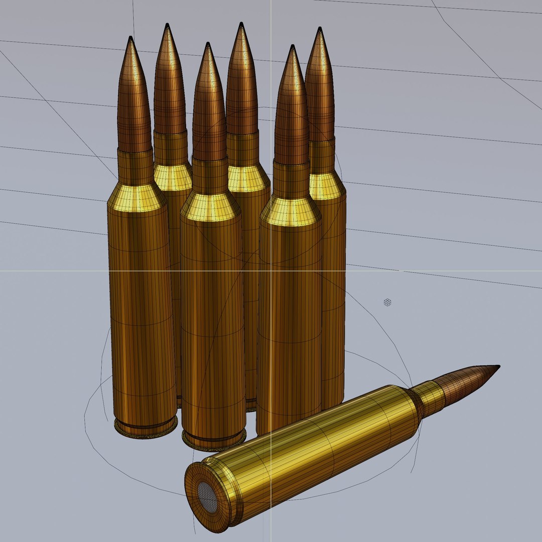 Model Of Several Bullets For Ak 47 3D - TurboSquid 1966885