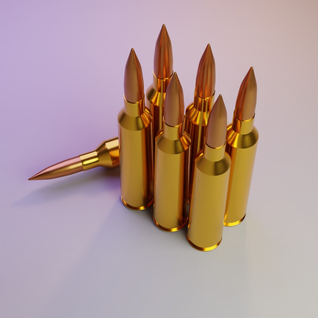 Model Of Several Bullets For Ak 47 3D - TurboSquid 1966885