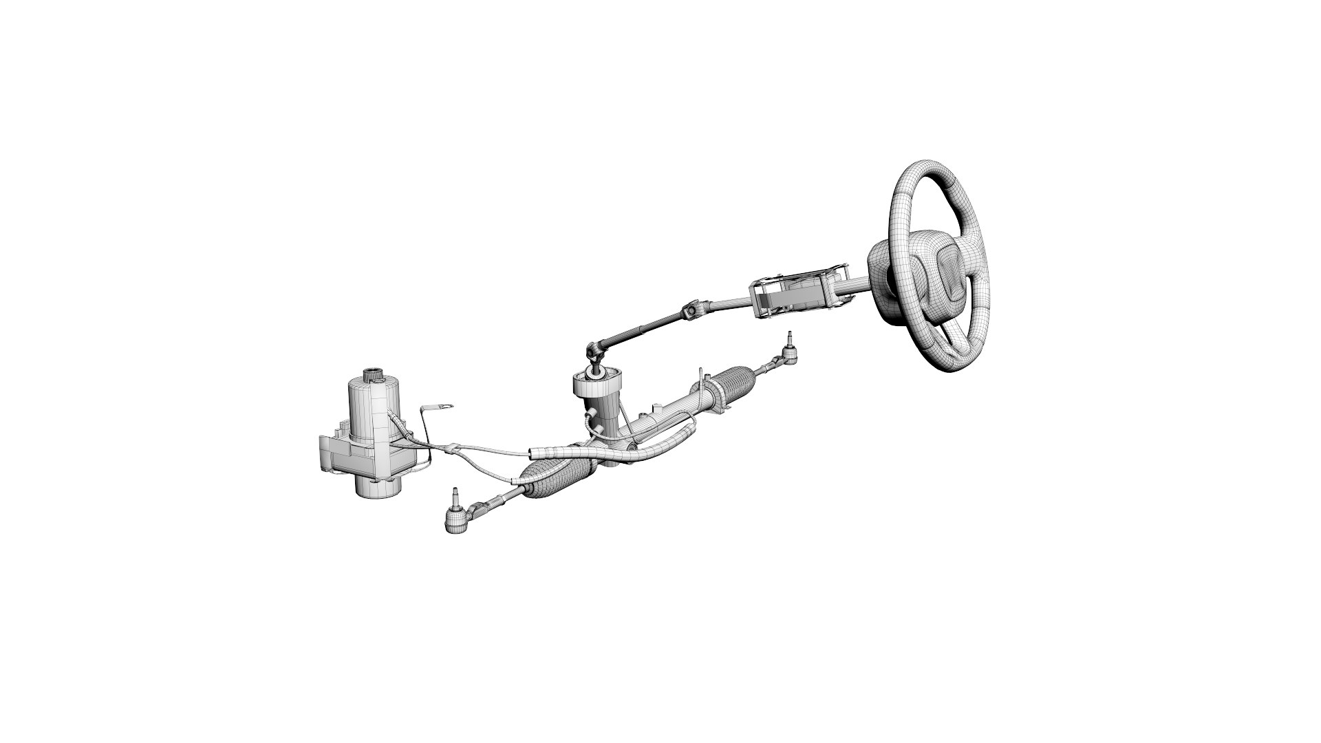 Electro-Hydraulic Power Power Steering System EHPS Model - TurboSquid ...