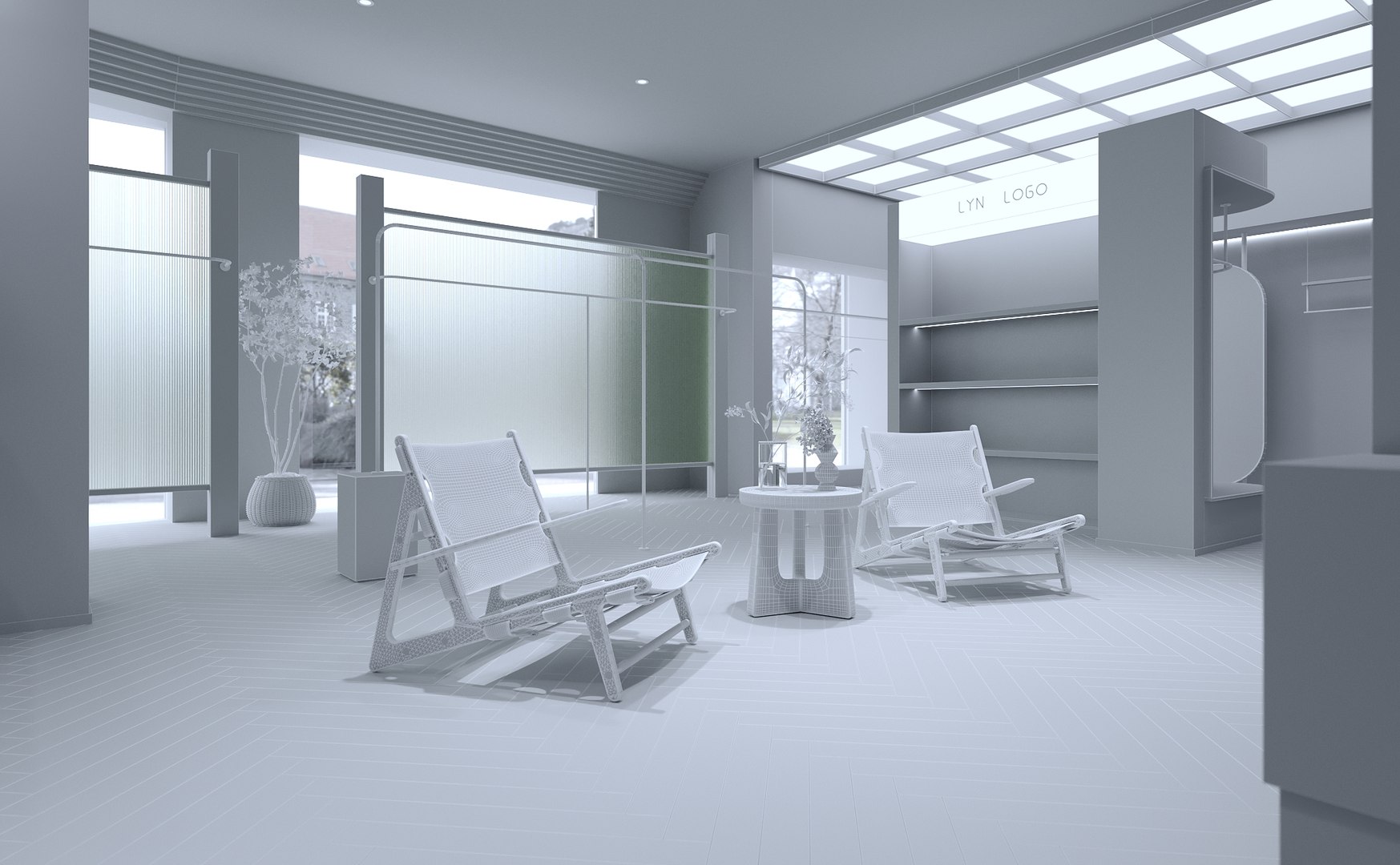 Modern Clothing Store Model - TurboSquid 2164815