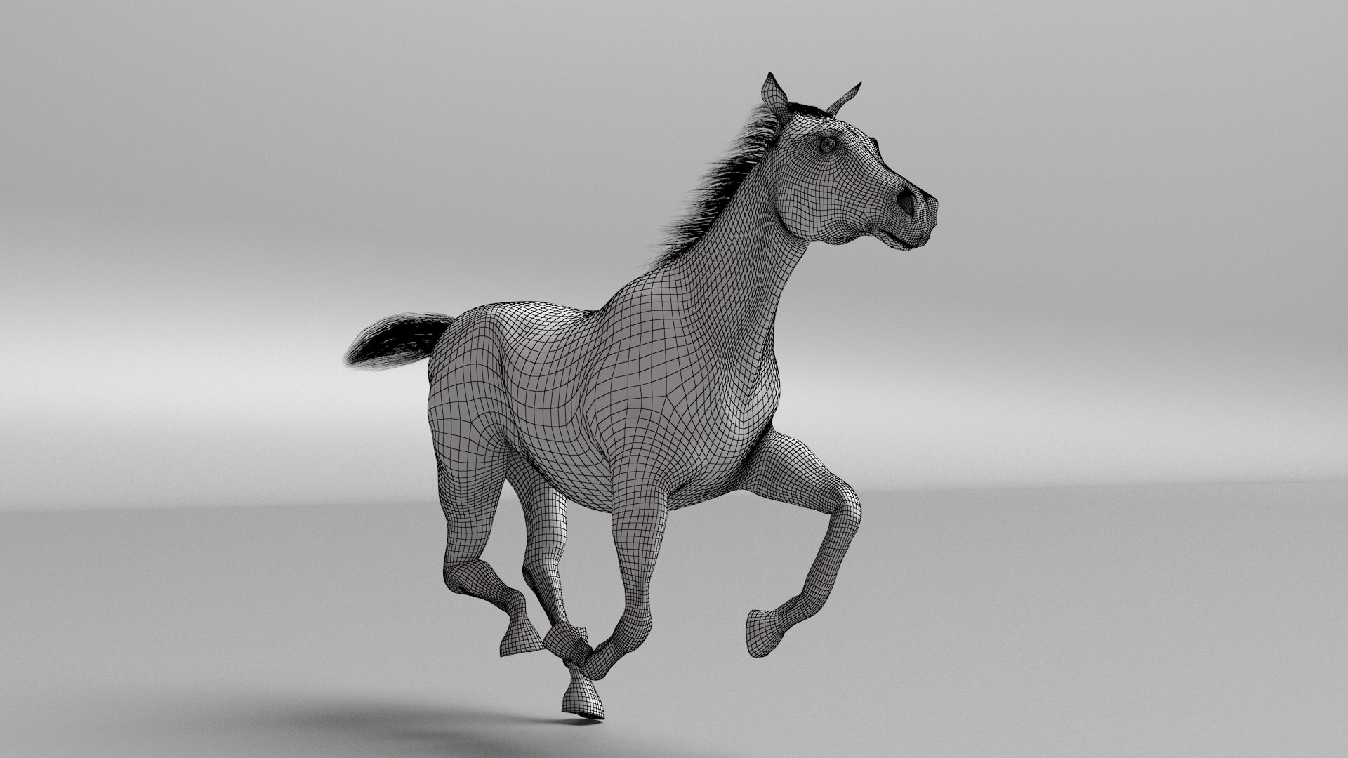 3D Realistic Running Horse Model - TurboSquid 2318720