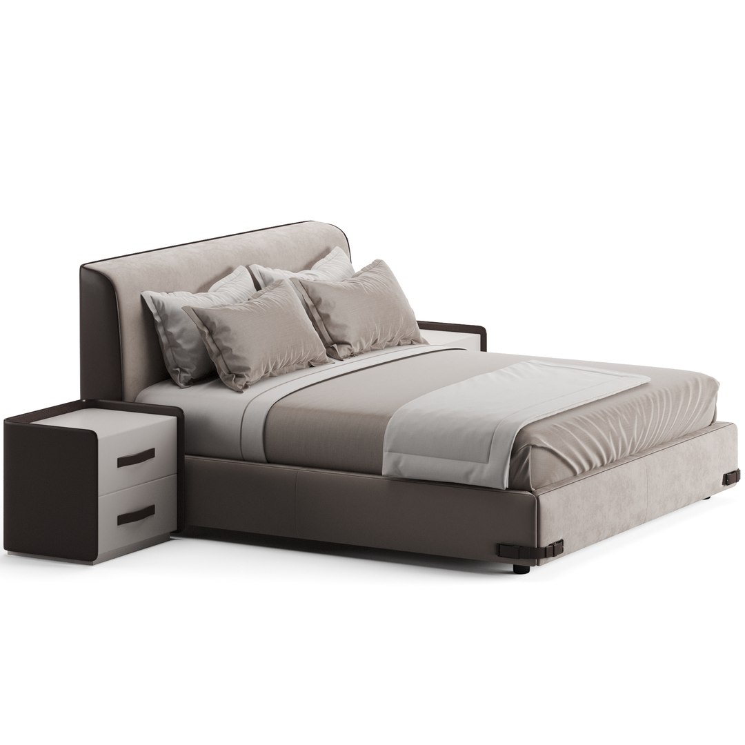 3D Fendi Casa Soho Bed Model - TurboSquid 1828944