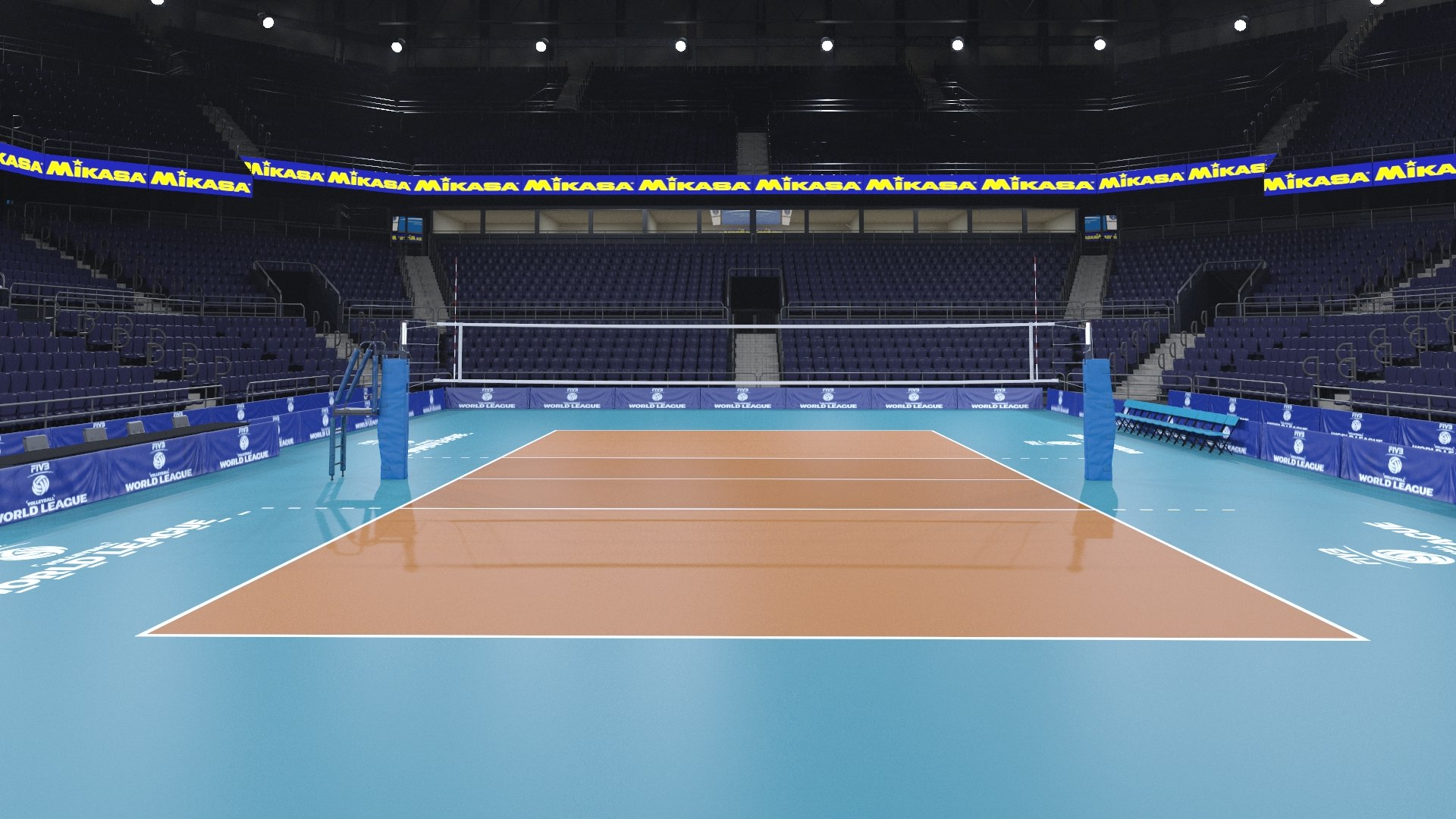 3D Volleyball Arena Model - TurboSquid 2016867