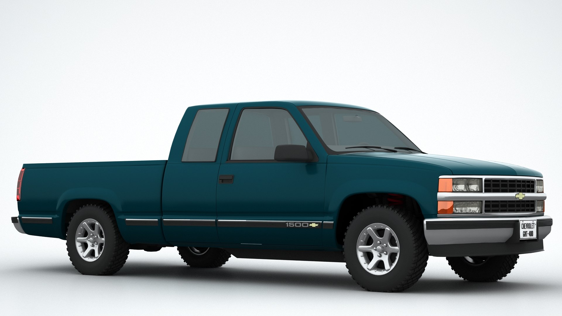 3D Chevrolet Silverado Extended Cab Model - TurboSquid 2190793