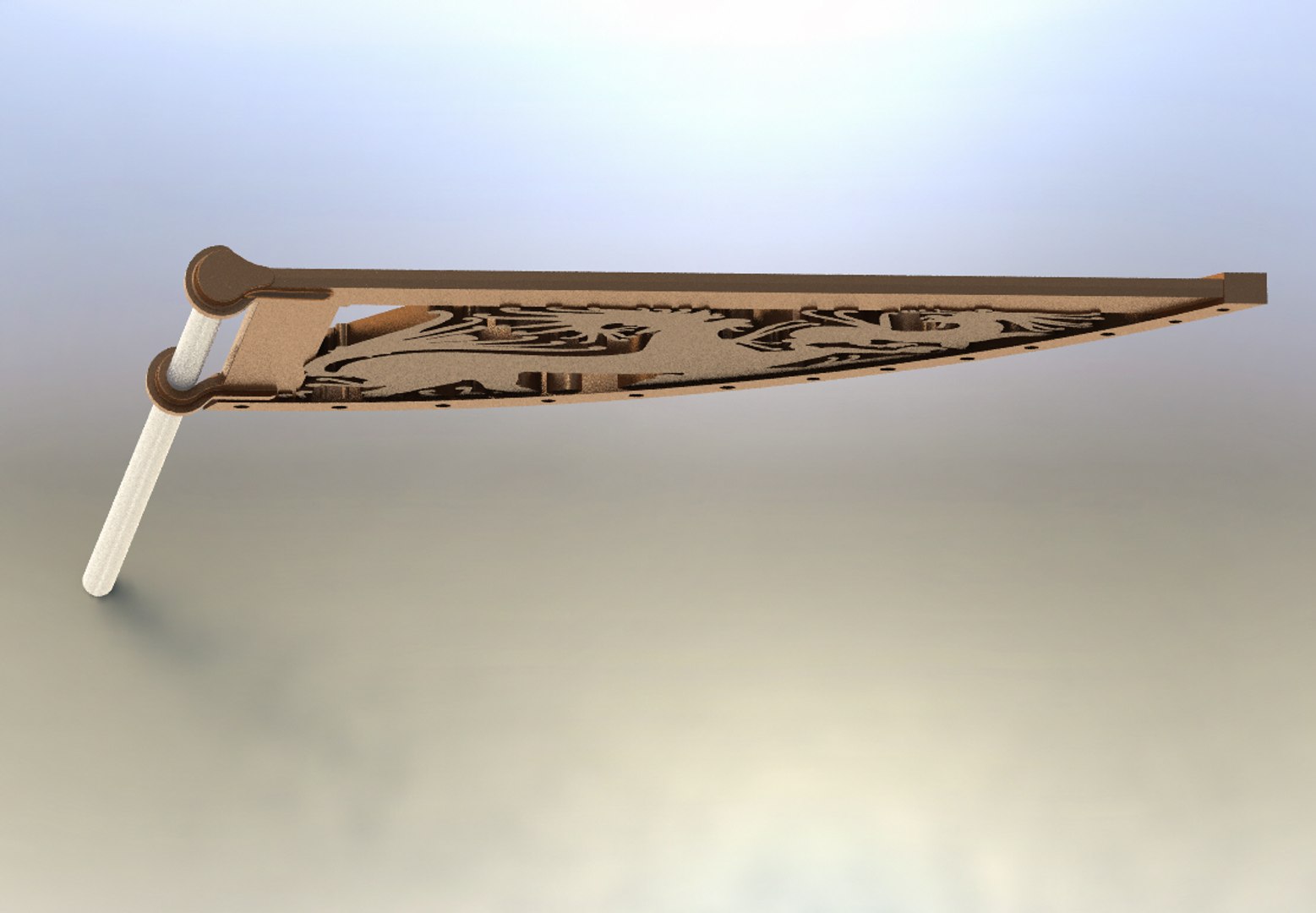 3d model celtic wind vane