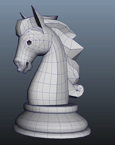 3d model standard set chess figures