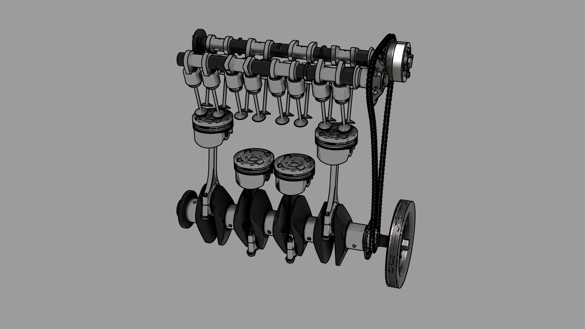 Engine Toyota 3D Model - TurboSquid 2099768