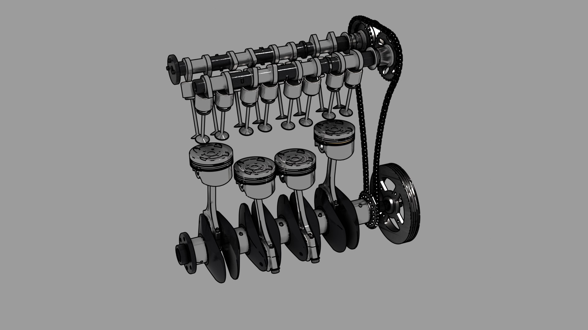 Engine Toyota 3D Model - TurboSquid 2099768