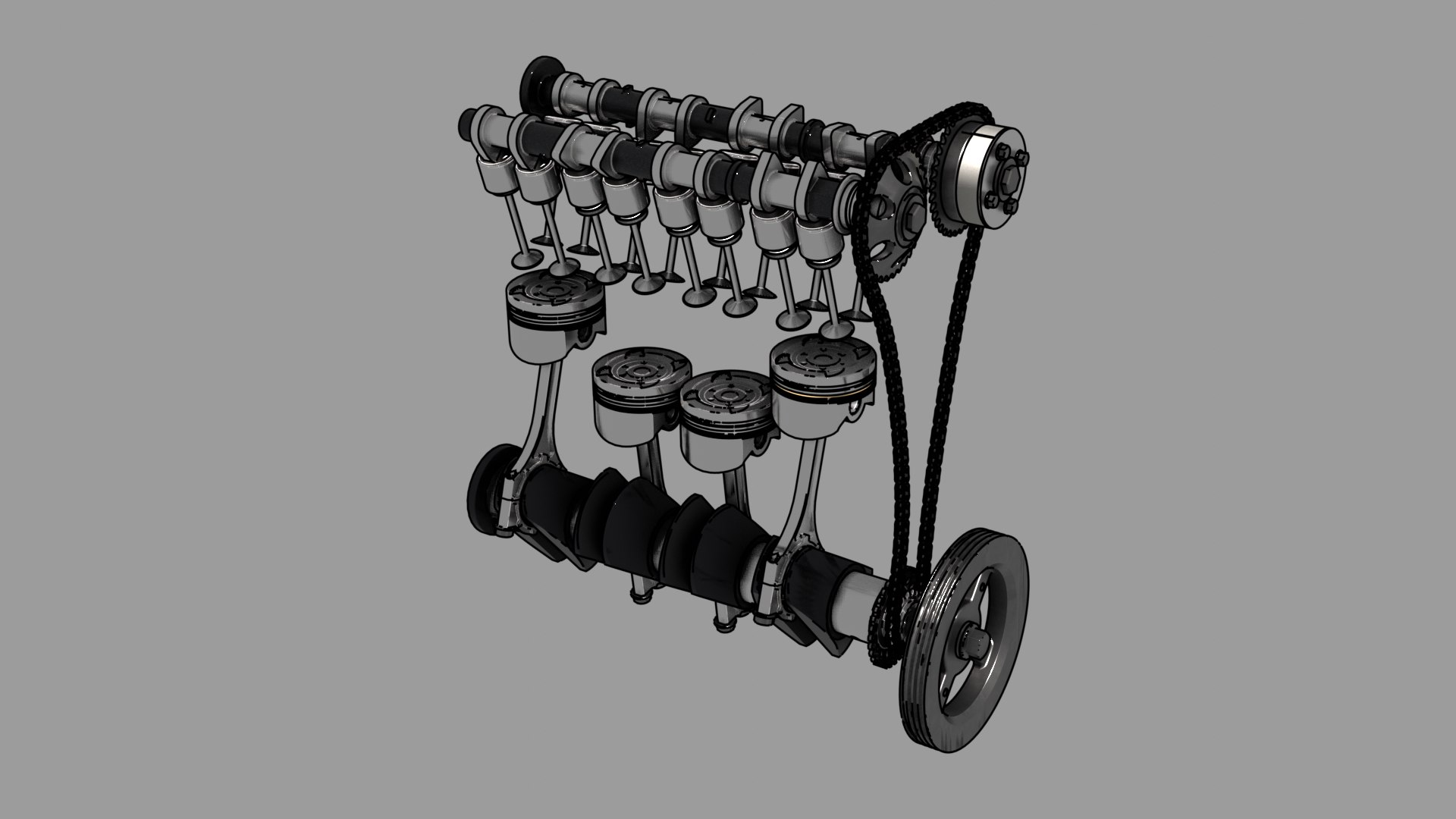 Engine Toyota 3D Model - TurboSquid 2099768