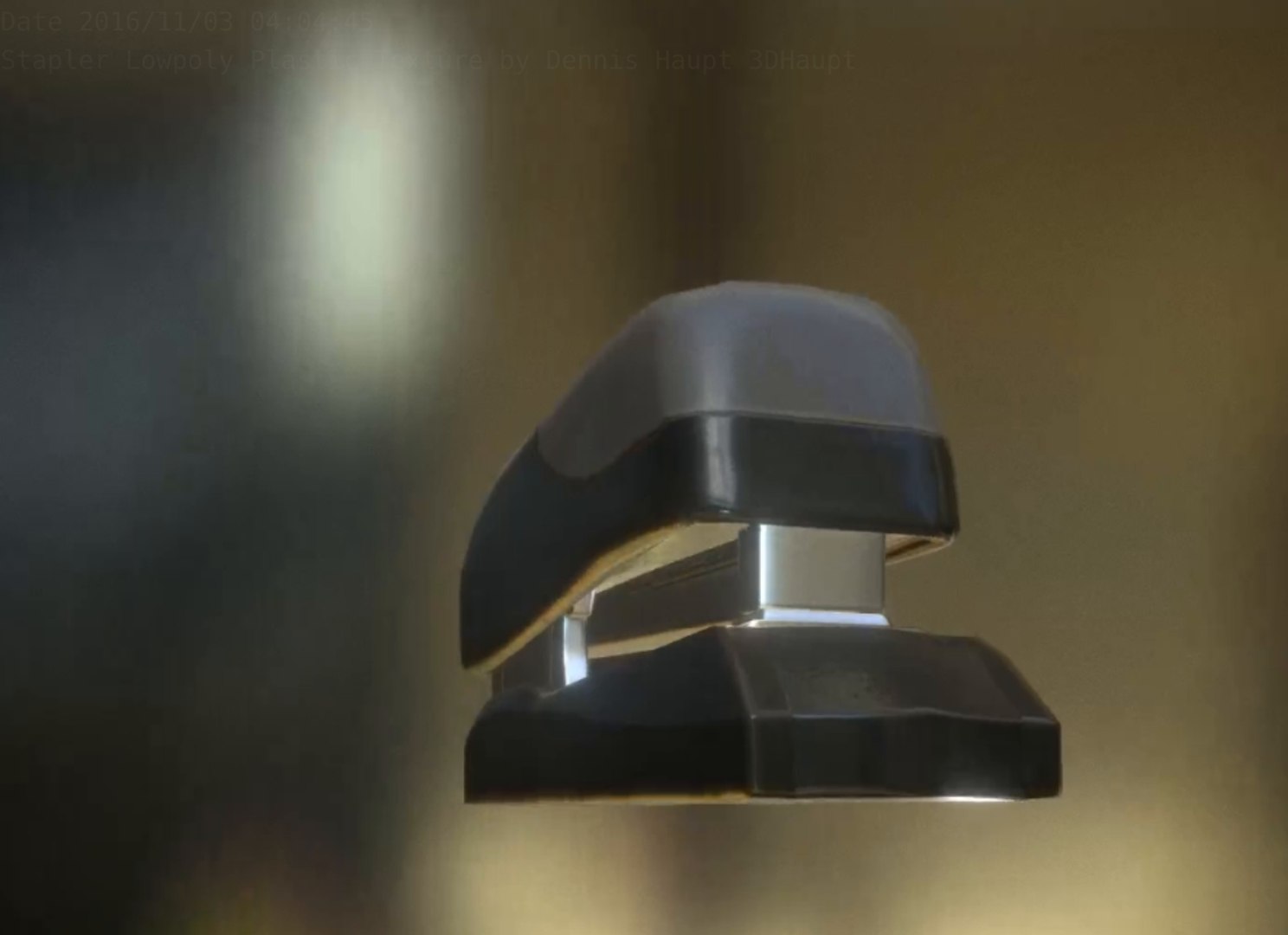 3d Model Stapler Rigged Plastic Version