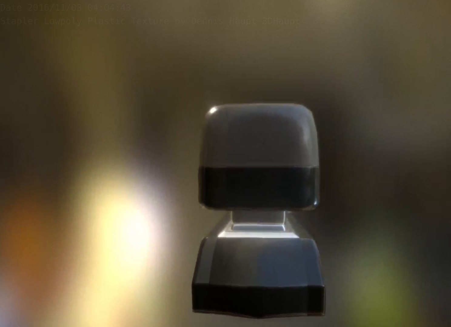 3d Model Stapler Rigged Plastic Version