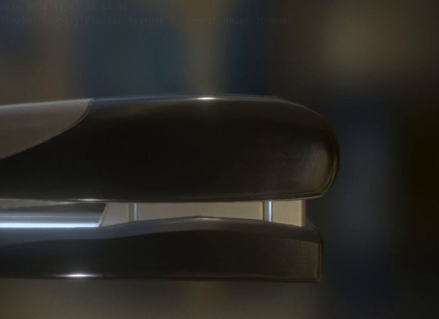 3d Model Stapler Rigged Plastic Version