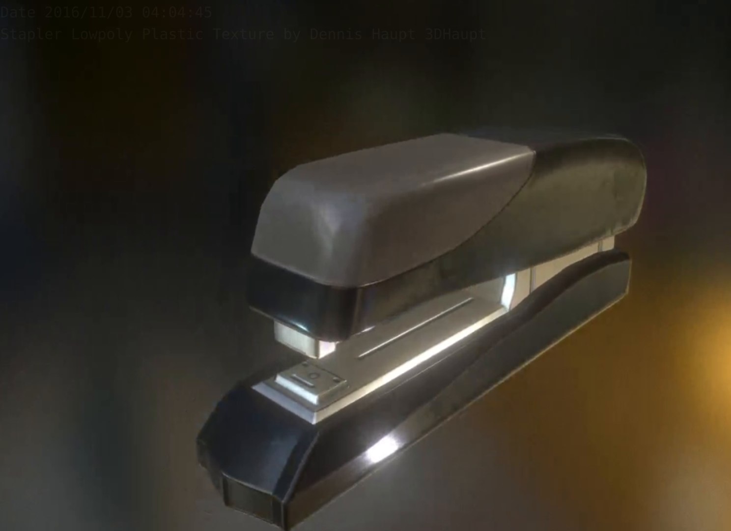 3d Model Stapler Rigged Plastic Version