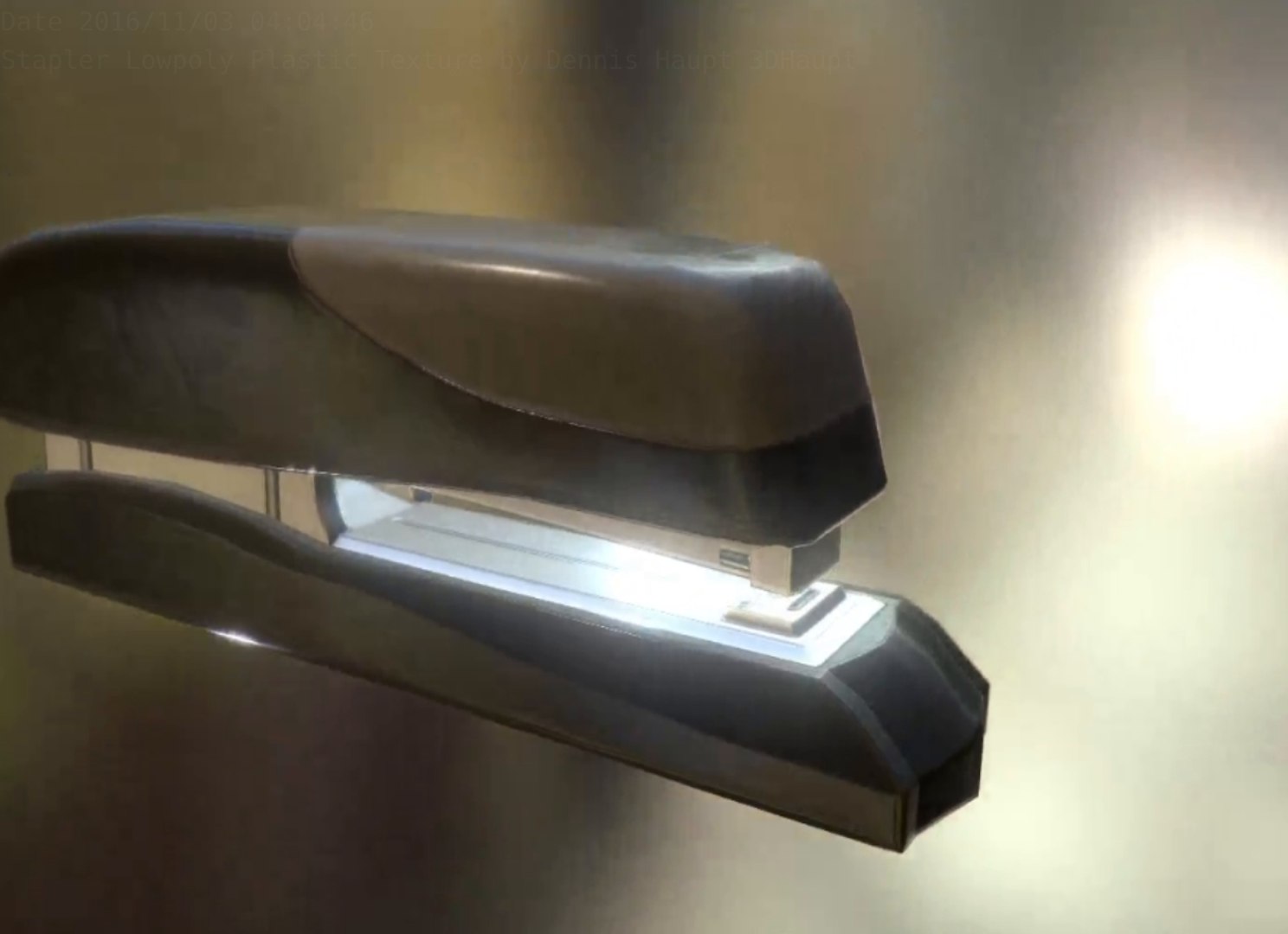 3d Model Stapler Rigged Plastic Version