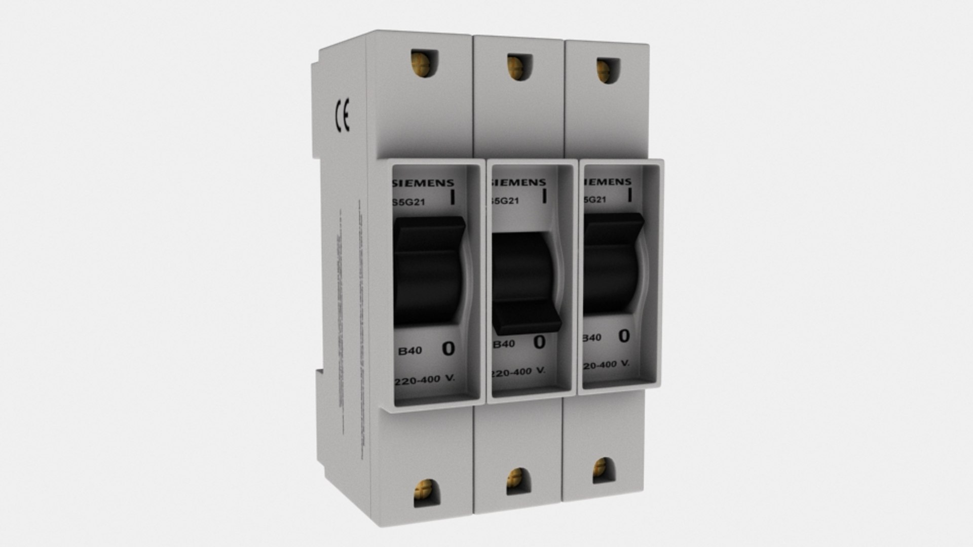 electrical circuit breaker 3d max
