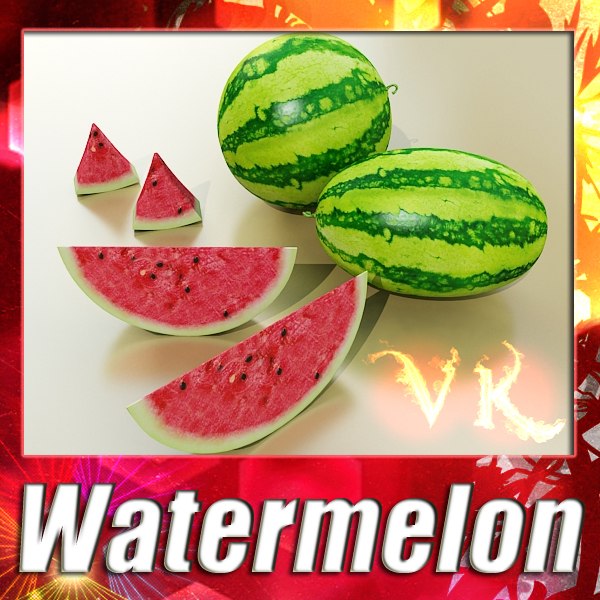 watermelon resolution 3d model