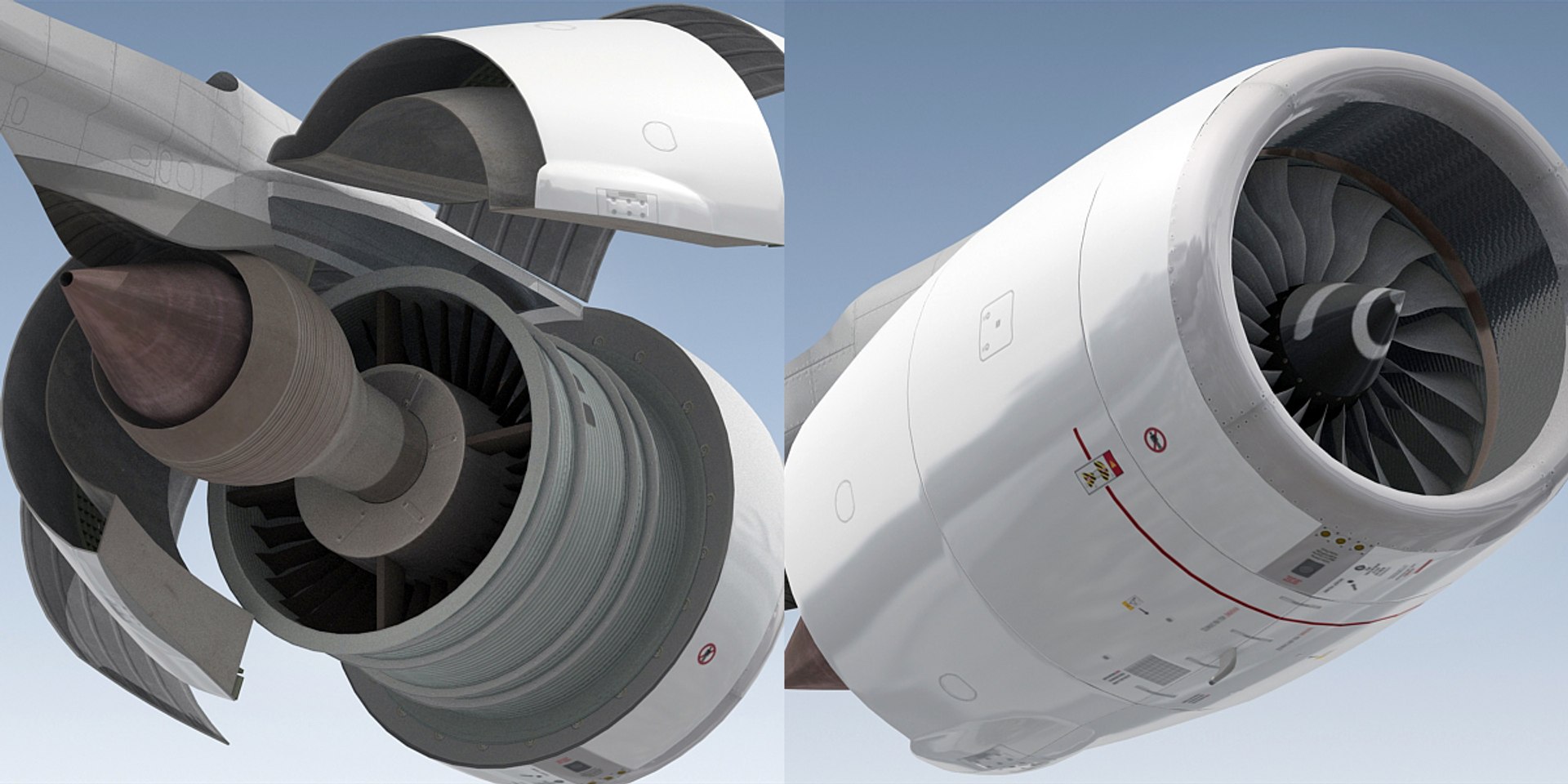 3d model airbus a350-1000 plane generic