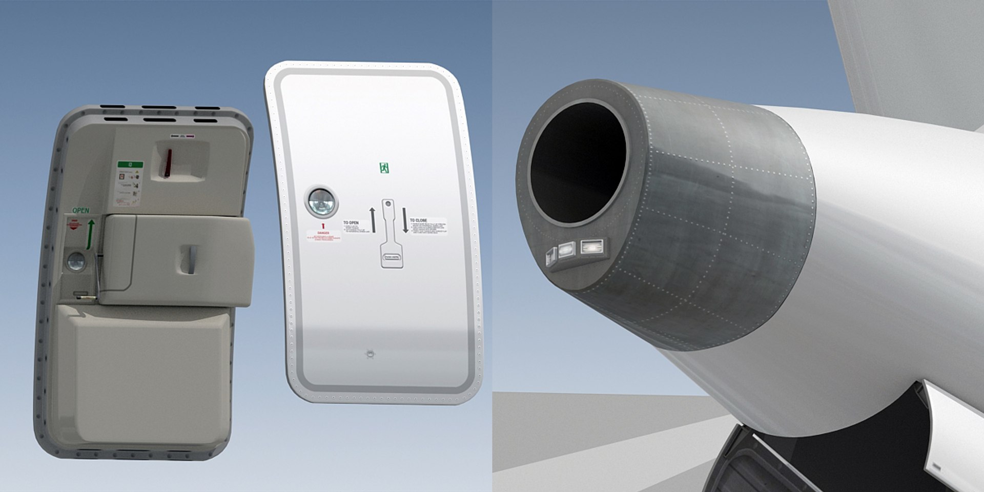 3d model airbus a350-1000 plane generic