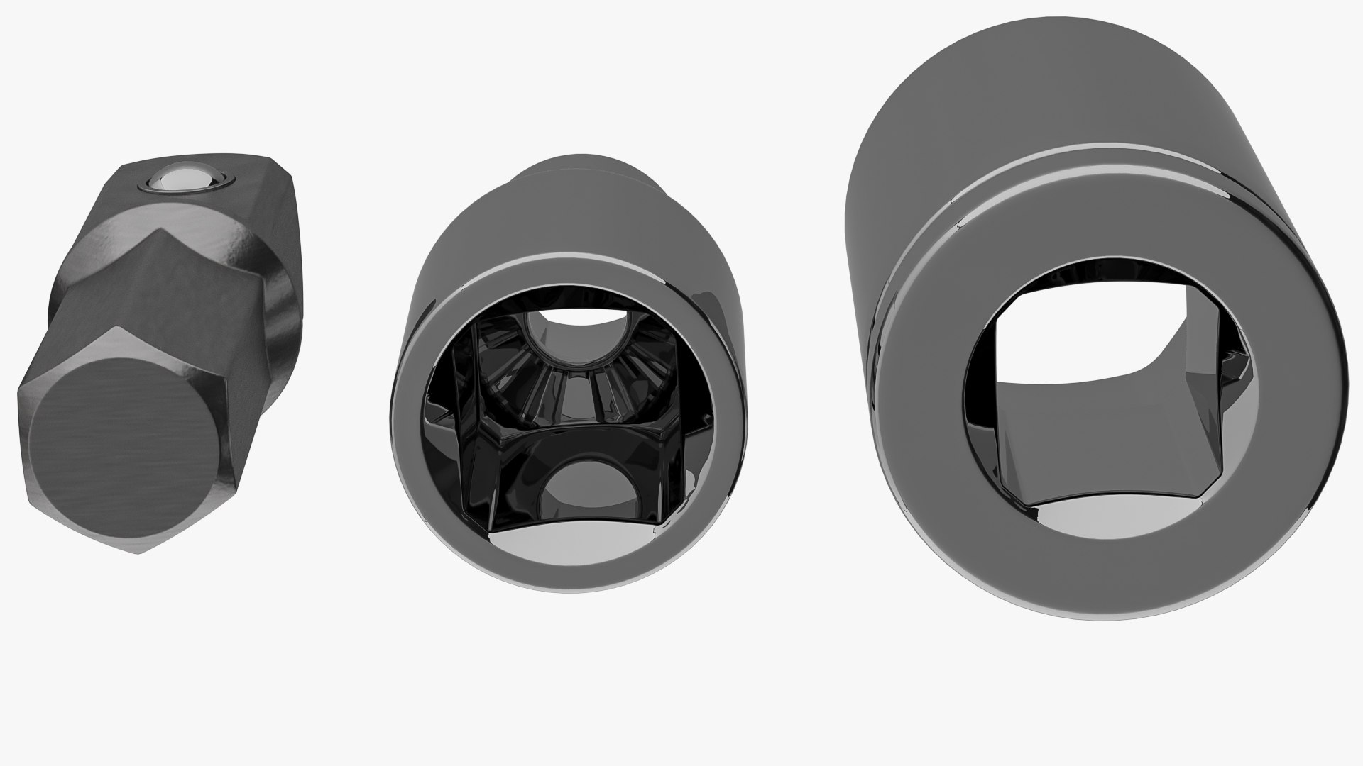 3D Model Basic Bits Sockets Set - TurboSquid 1708376