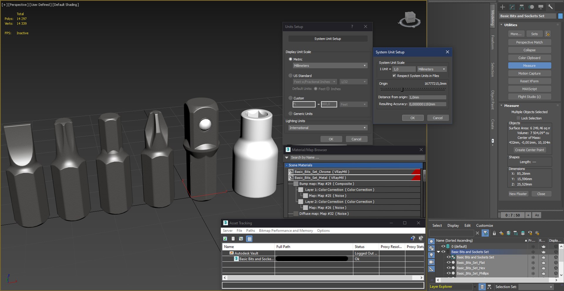 3D Model Basic Bits Sockets Set - TurboSquid 1708376