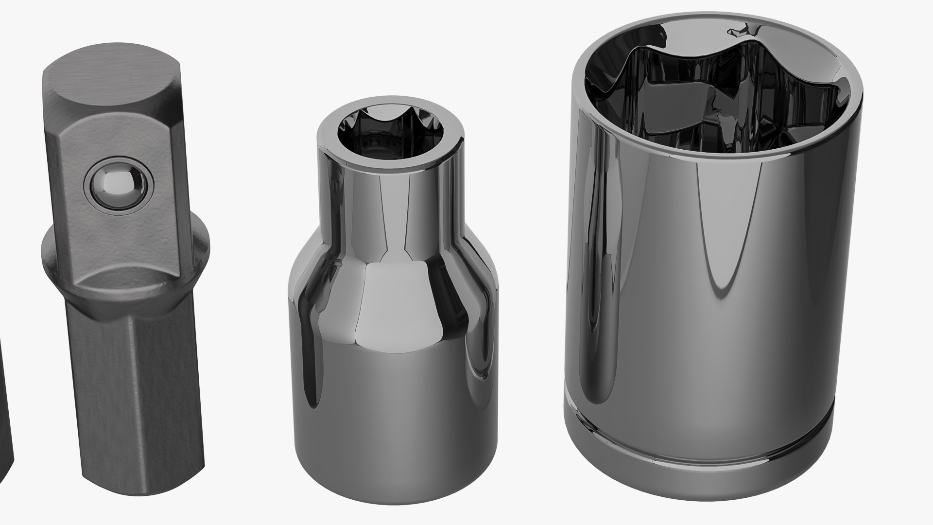 3D Model Basic Bits Sockets Set - TurboSquid 1708376