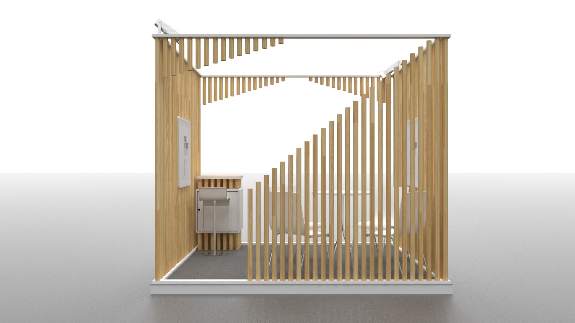 Unique 3x3 meter exhibition stand model - TurboSquid 1703283