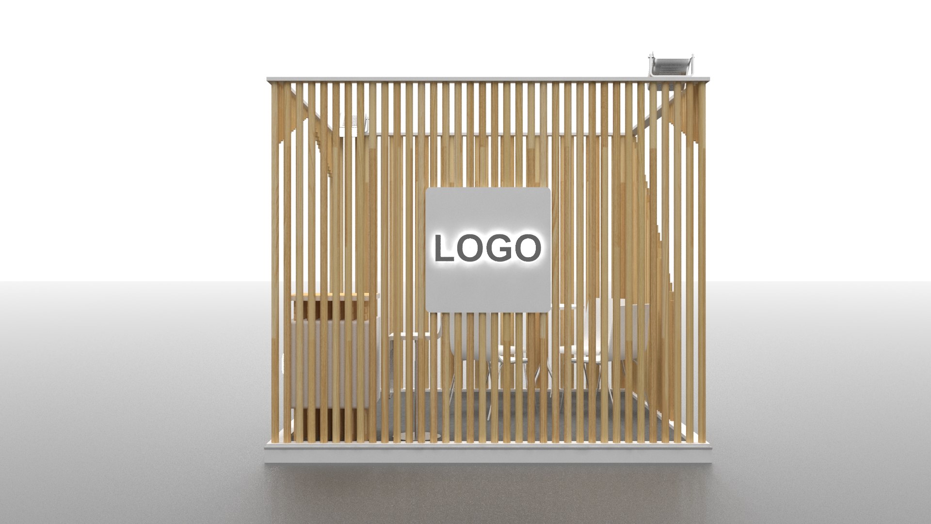 Unique 3x3 meter exhibition stand model - TurboSquid 1703283