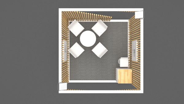 Unique 3x3 meter exhibition stand model - TurboSquid 1703283