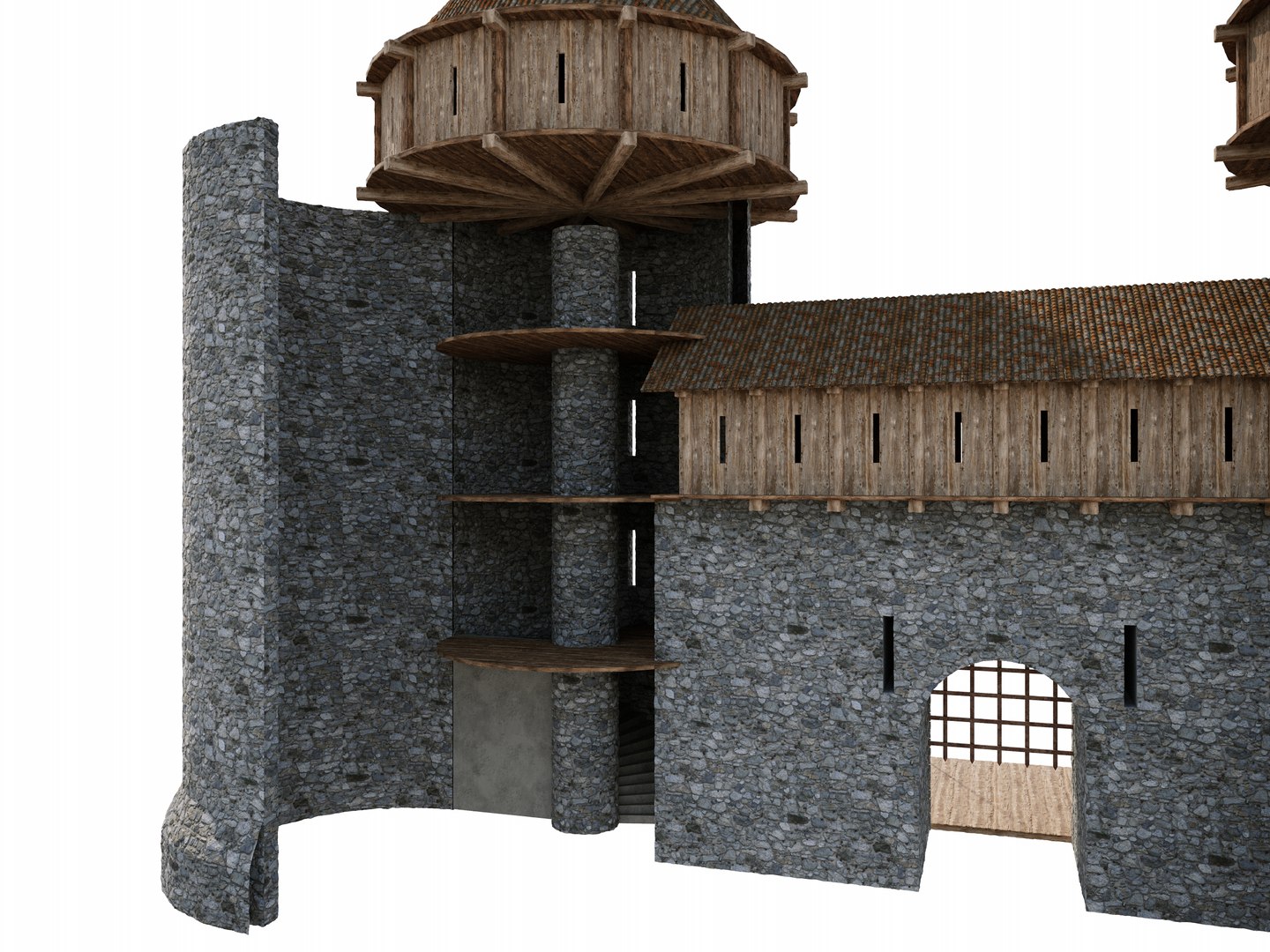 3D Medieval Castle Gate Hyper Realistic model - TurboSquid 1823486