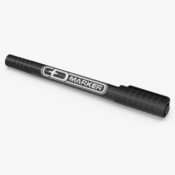 modelo 3d Permanent Marker Ultra Fine Tip Black - TurboSquid 1954858