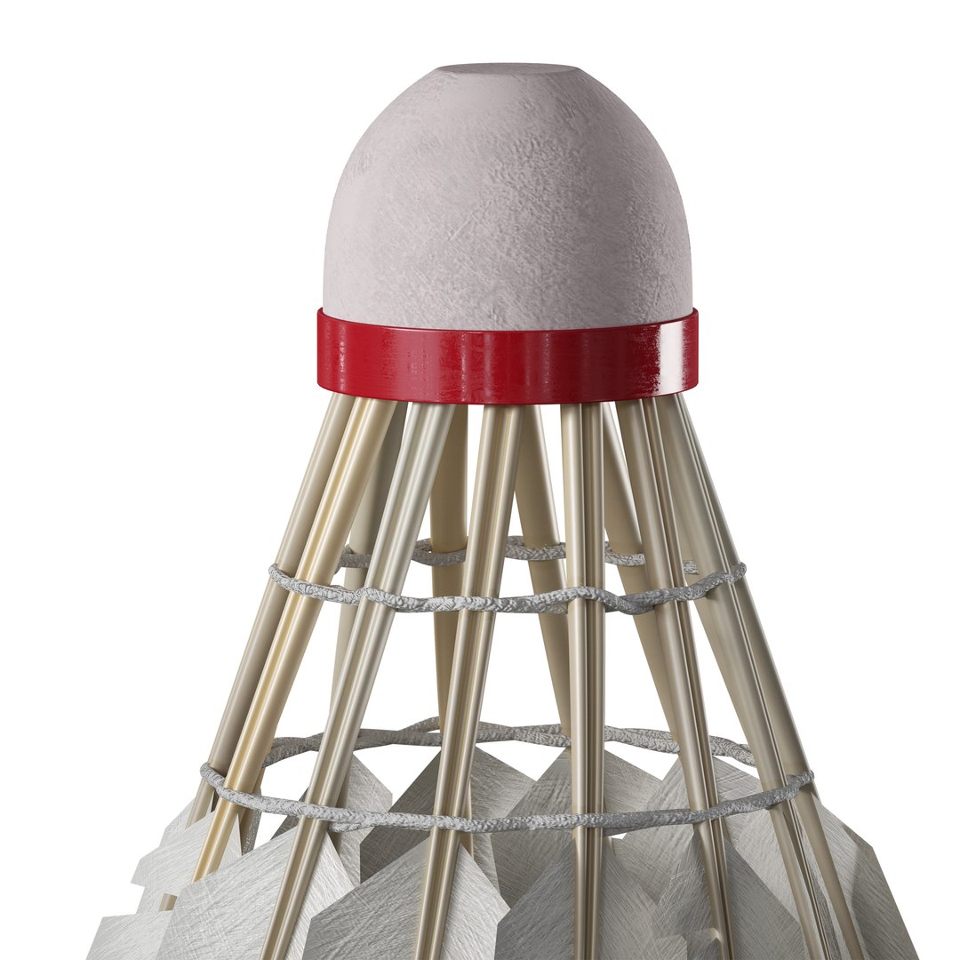 3D Set for playing badminton racket and shuttlecock - TurboSquid 2181204