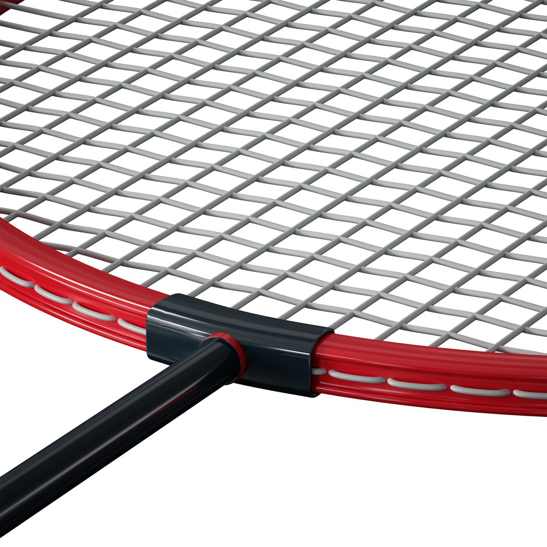 3D Set for playing badminton racket and shuttlecock - TurboSquid 2181204
