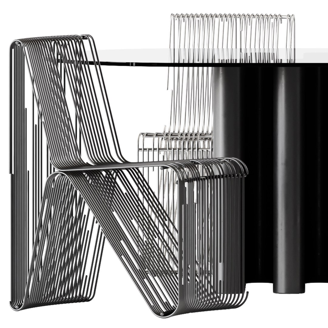 TAVOLO2 Table By Pulpo And Glitch Chair By Nama Home 3D - TurboSquid ...