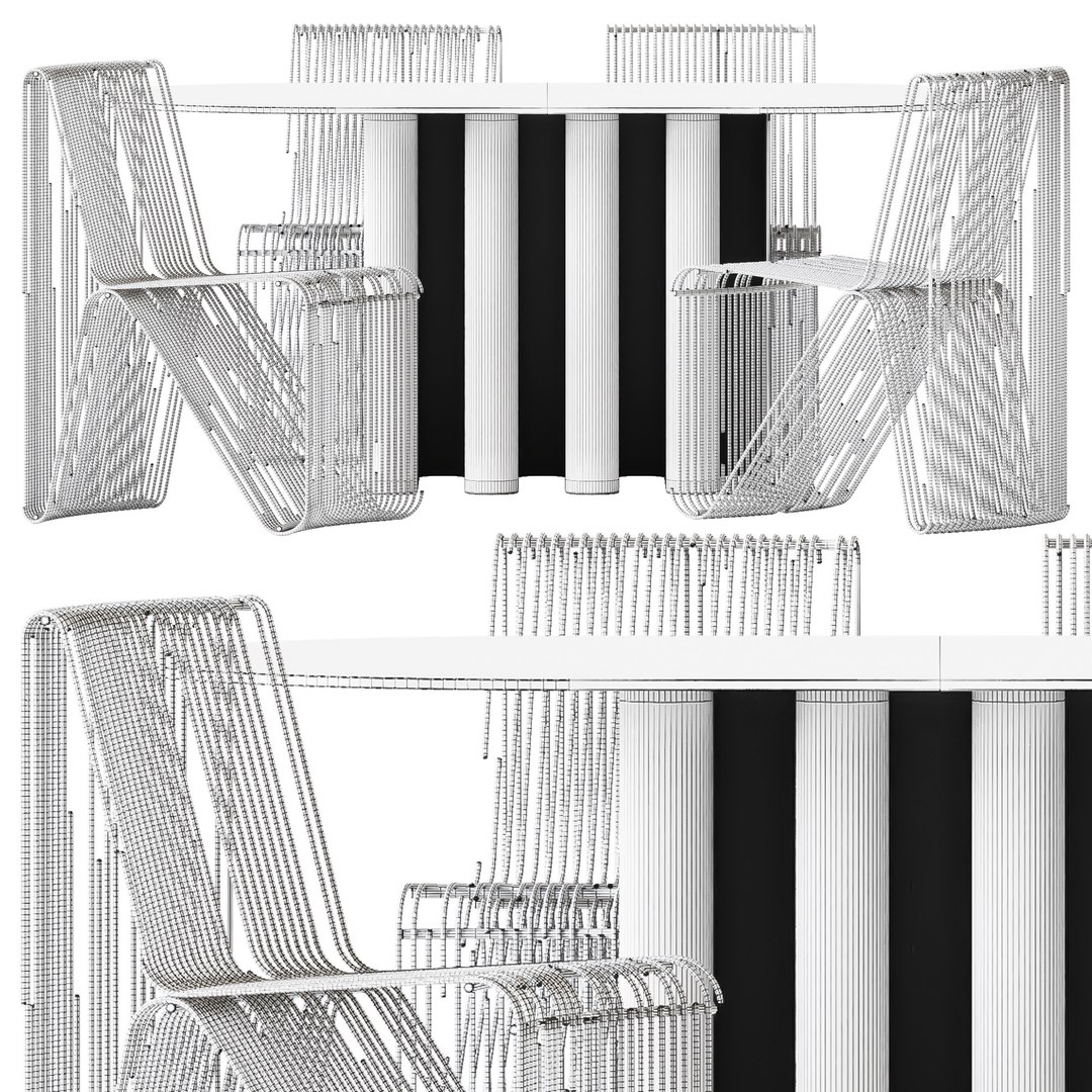 TAVOLO2 Table By Pulpo And Glitch Chair By Nama Home 3D - TurboSquid ...