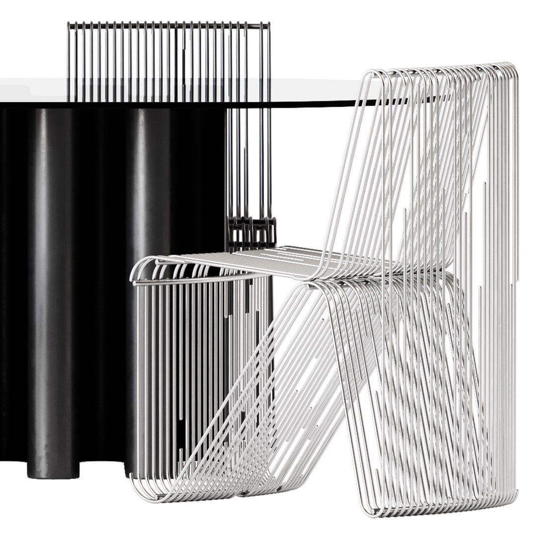 TAVOLO2 Table By Pulpo And Glitch Chair By Nama Home 3D - TurboSquid ...