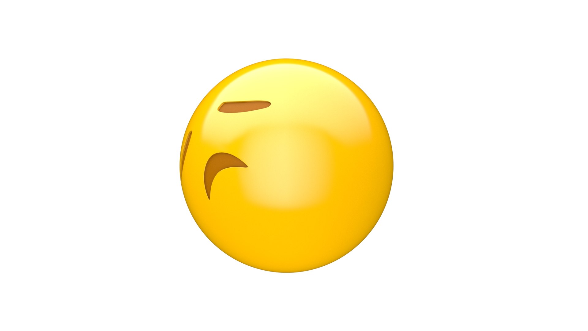 3D Apple Disappointed Face Model - TurboSquid 1778729