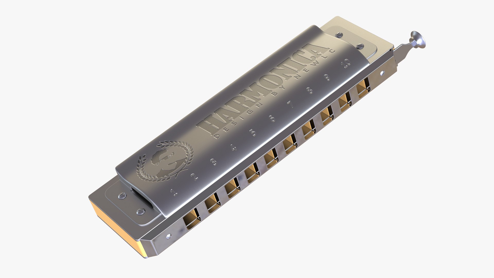 3D harmonica instrument - TurboSquid 1478615