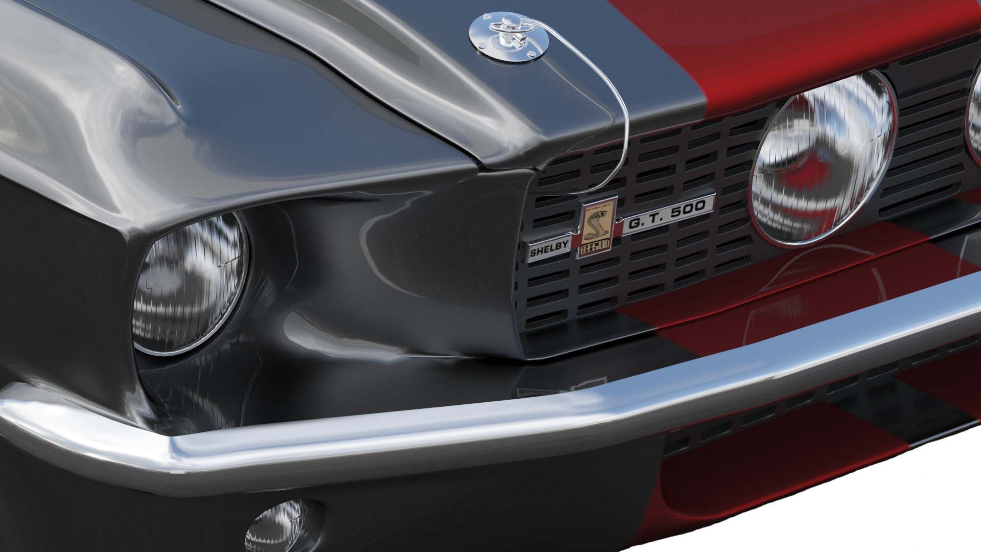 Shelby GT500 1967 3D Model - TurboSquid 2122843