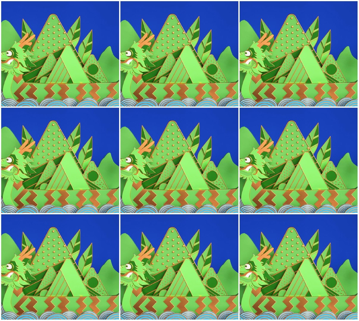 Dragon Boat Zongzi 3D Model - TurboSquid 1797869