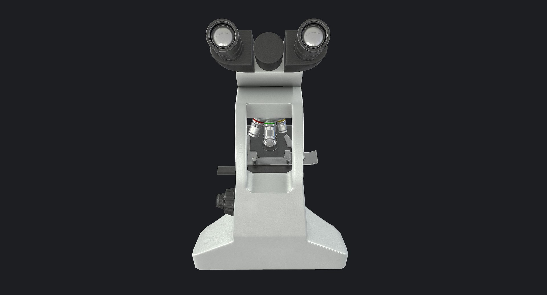 3d Model Microscope Asset Polys