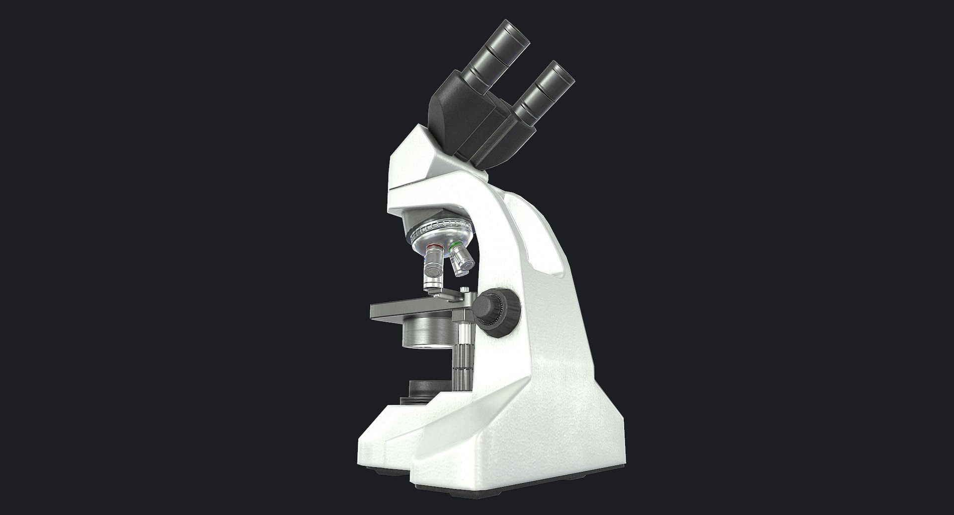 3d Model Microscope Asset Polys