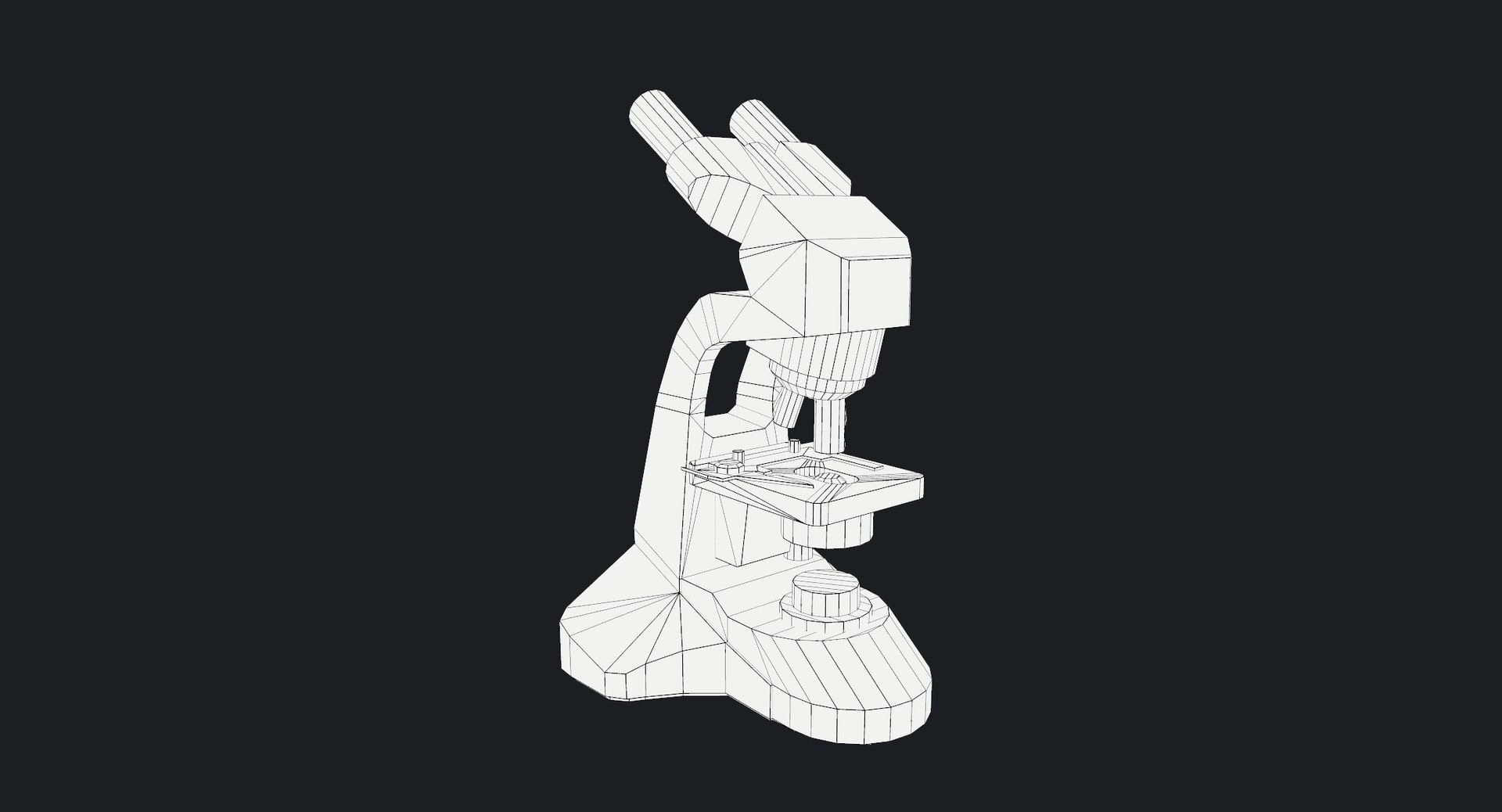 3d Model Microscope Asset Polys