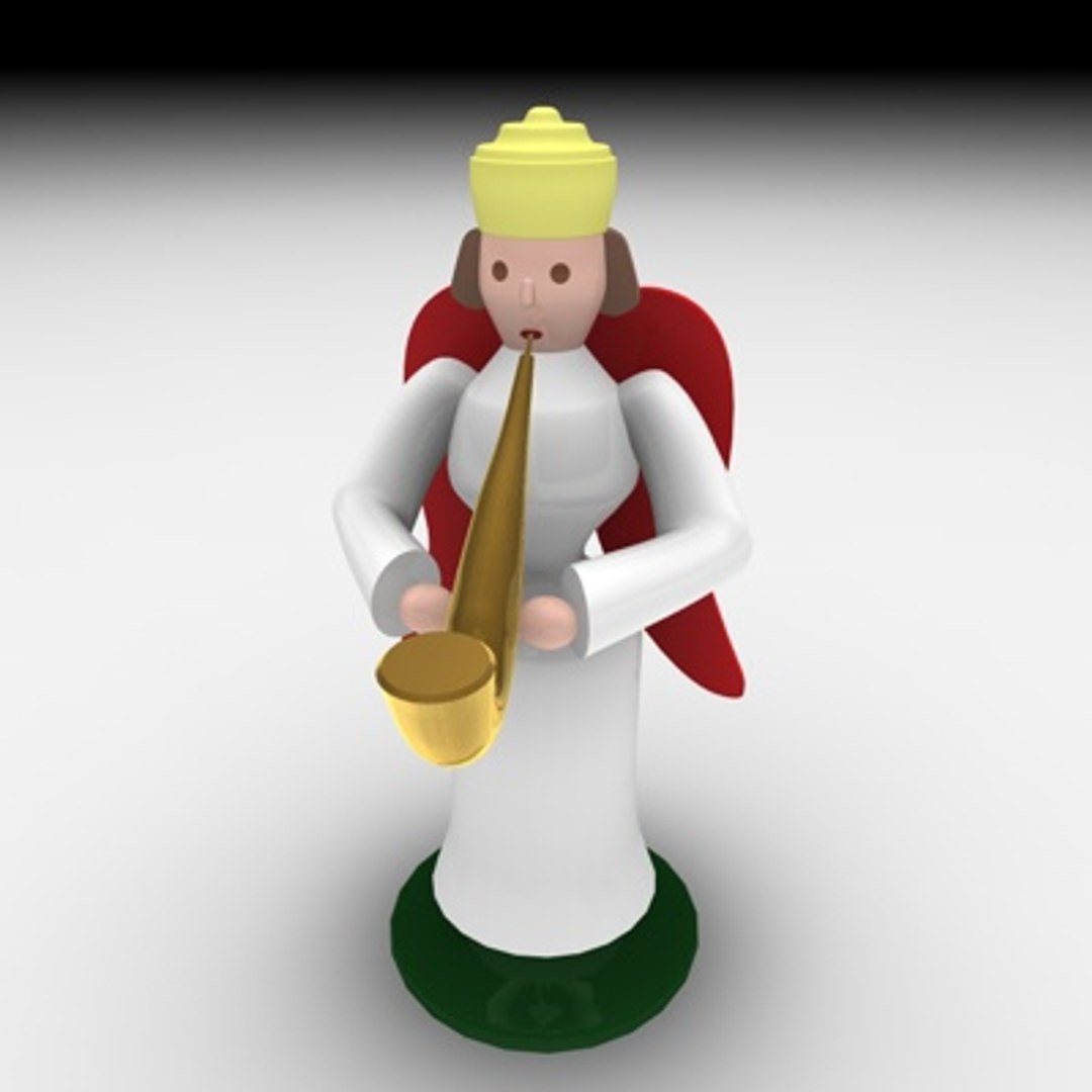 3d Model Christmas Angel Set