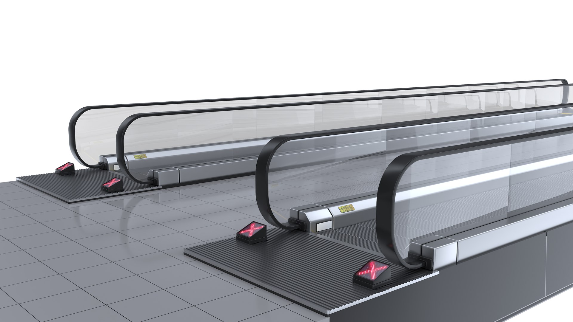 Escalator And Moving Walkway 3D Model - TurboSquid 2239998