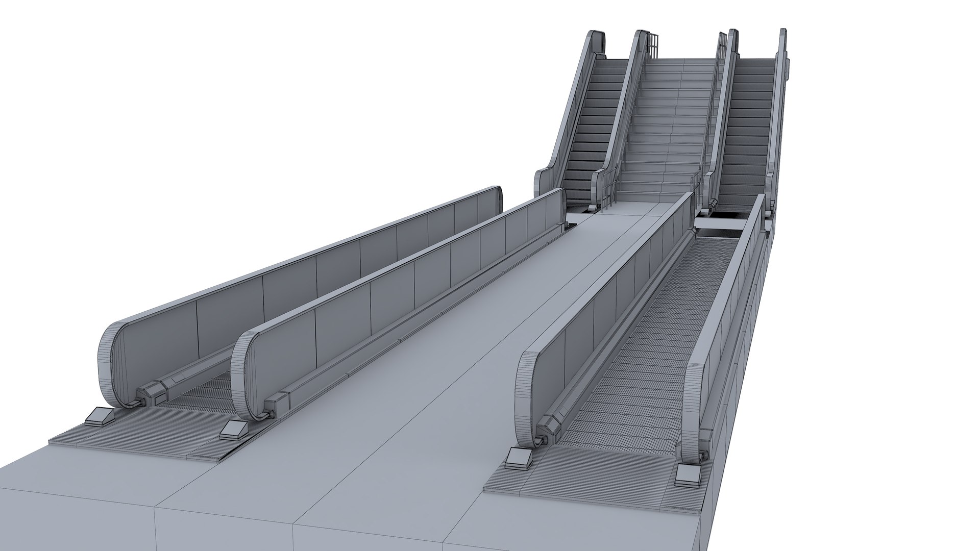 Escalator And Moving Walkway 3D Model - TurboSquid 2239998