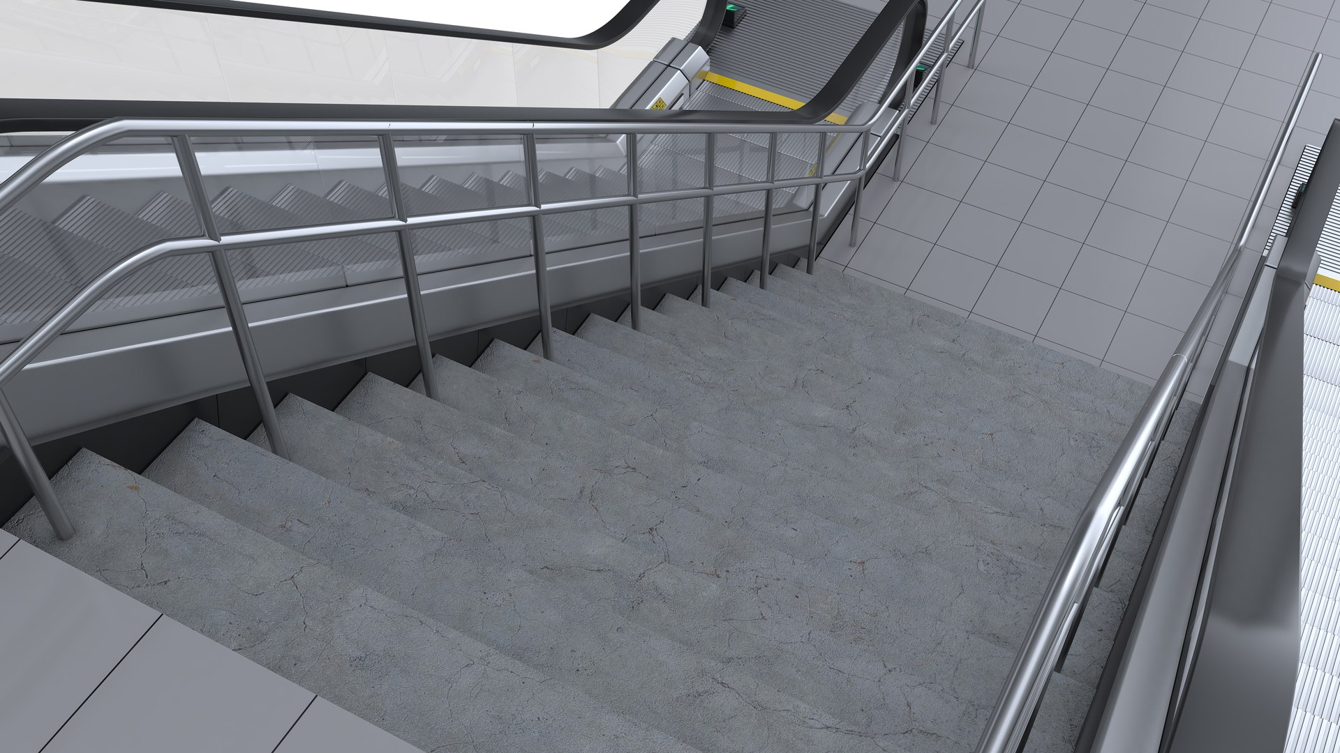 Escalator And Moving Walkway 3D Model - TurboSquid 2239998